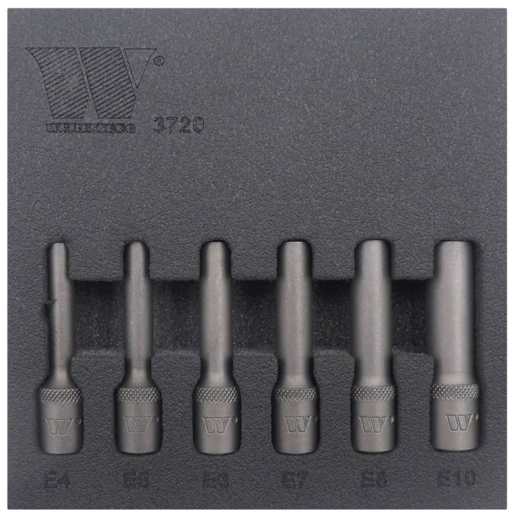 Deep E-Torx Socket Set (1/4" Drive, E4-E10)