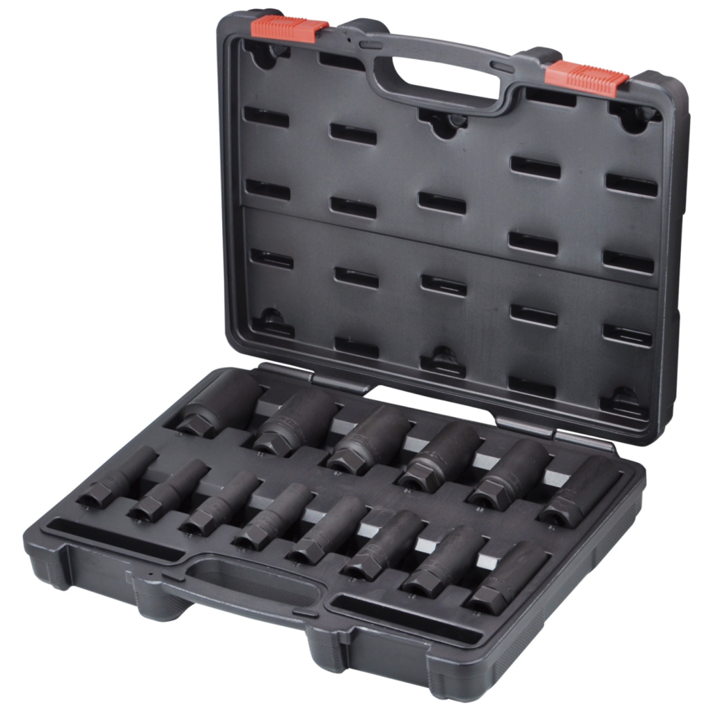 Hex-Shanked Deep Impact Socket Set (14 Piece, 10-32mm)