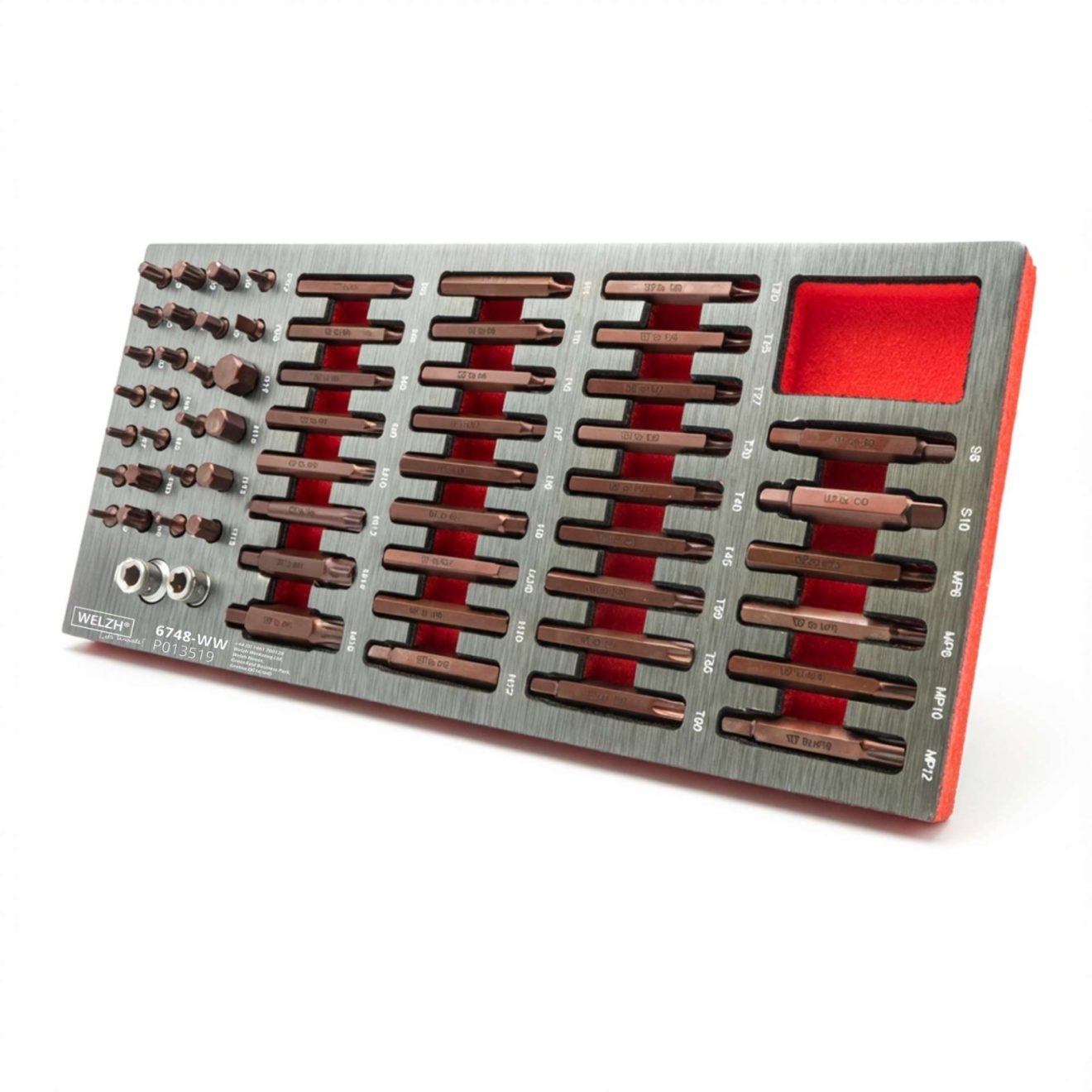 Master Bit Socket Set Hex, Torx T-Star, Spline 60pc S2 STEEL BITS ...
